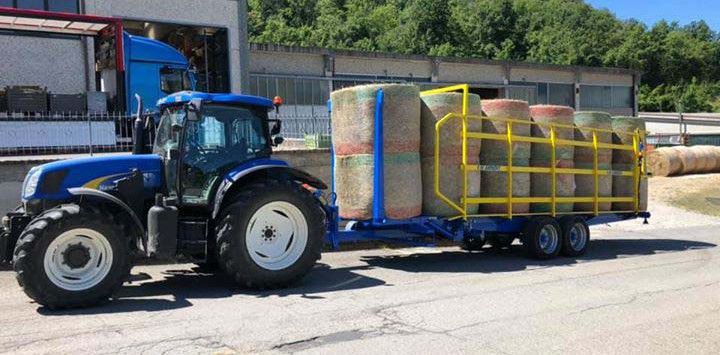 Round bale loader - Annovi F.lli di Annovi Marino srl - towed