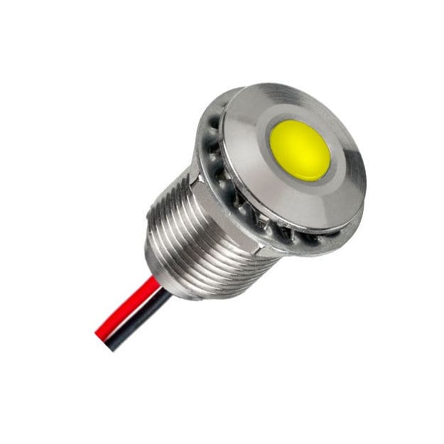 LED control light - Q10F5SXXHY02E - APEM GmbH - yellow / fixed / with cable
