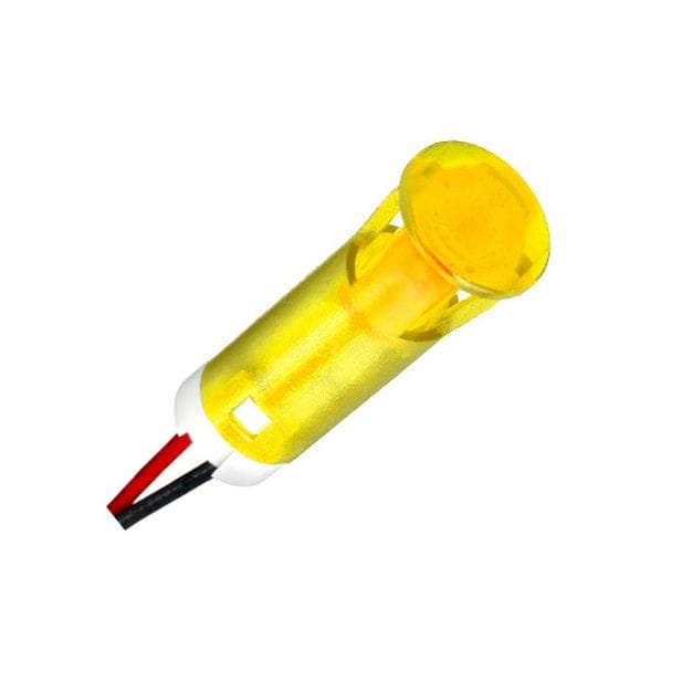 LED control light - QS83XXHY110 - APEM GmbH - yellow / fixed / with cable