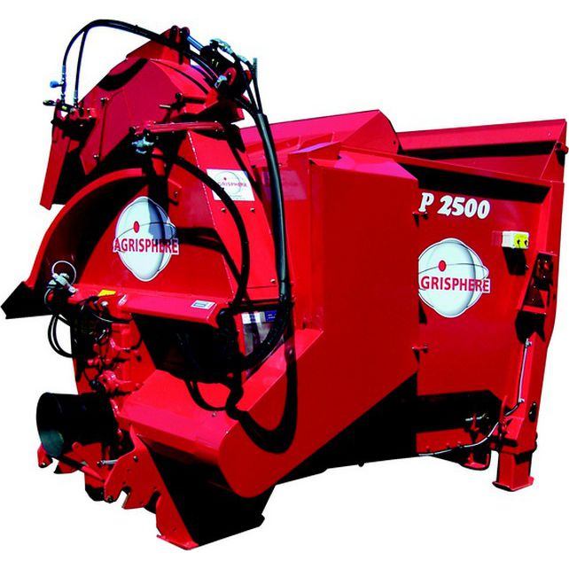 Mounted straw blower - P 2500 P - Atelier 3T - feeding / for round ...