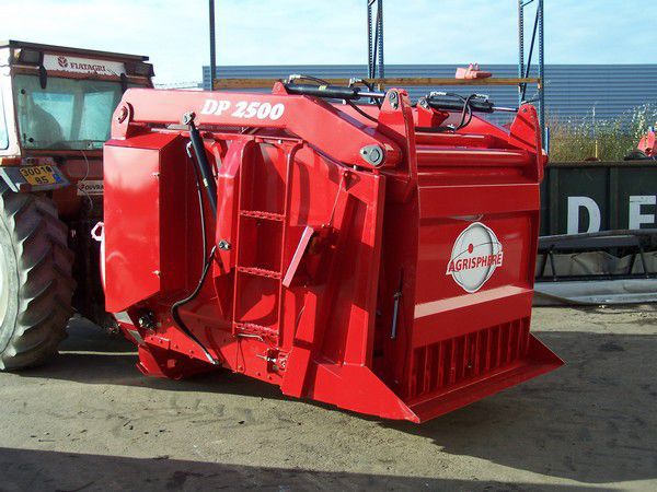 Mounted straw blower - DP 2500P - Atelier 3T - for round bales / for feed