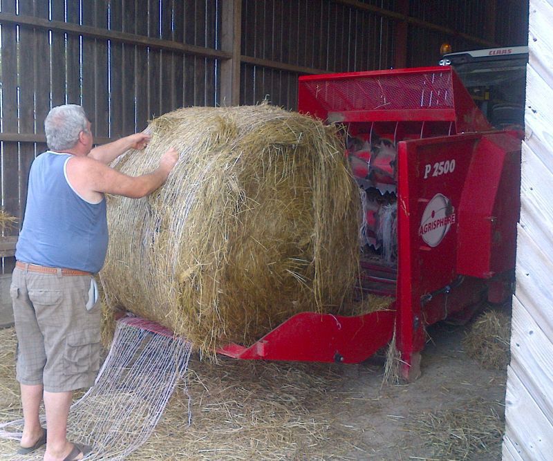 Mounted straw blower - P 2500 P - Atelier 3T - for round bales / for ...
