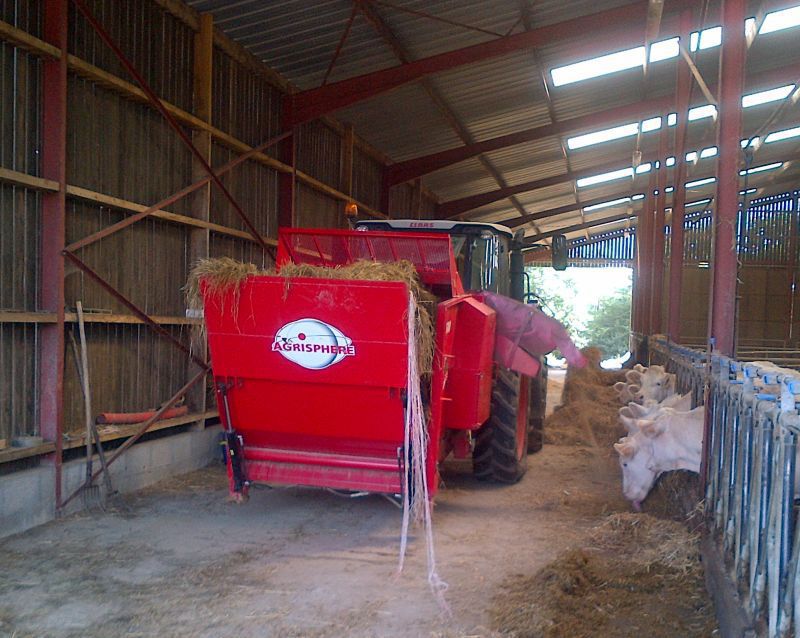 Mounted straw blower - P 2500 P - Atelier 3T - for round bales / for ...