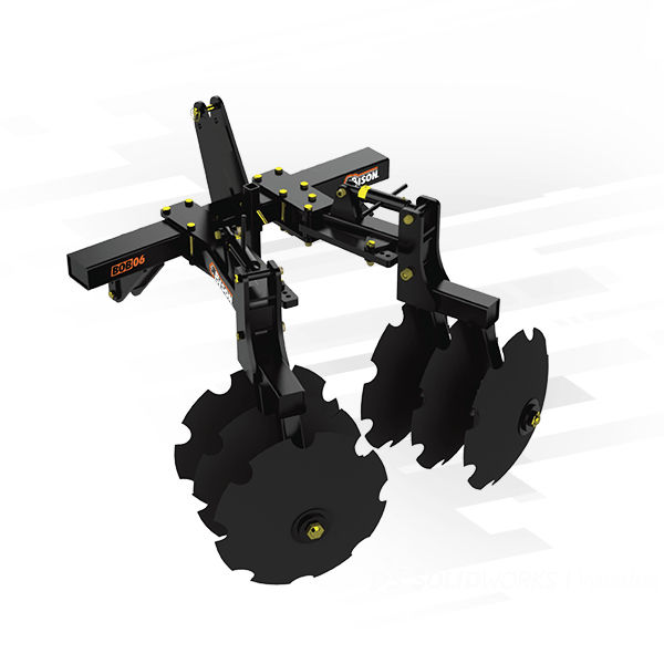 Mounted disc harrow - BOB-06 - Bison - 2-section / with roller / with ...