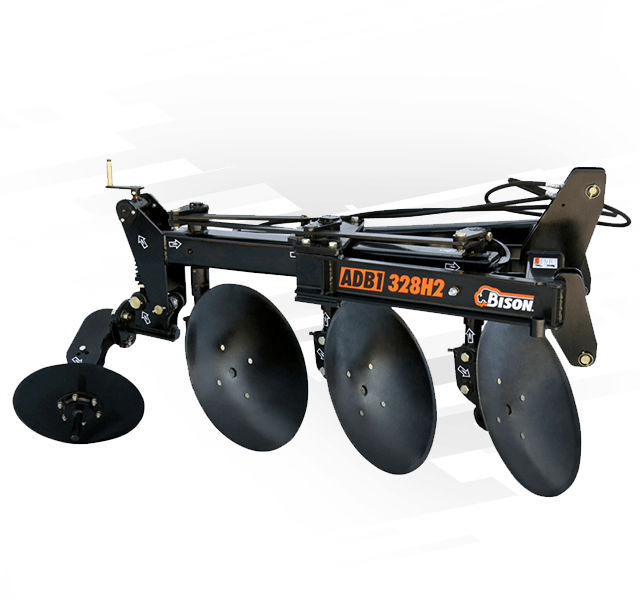 Disc plow - ADB1-328H2 SERIE - Bison - mounted / 4-shank / with ...