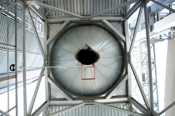 Grain silo - Borghi Srl - galvanized steel / cone-bottom