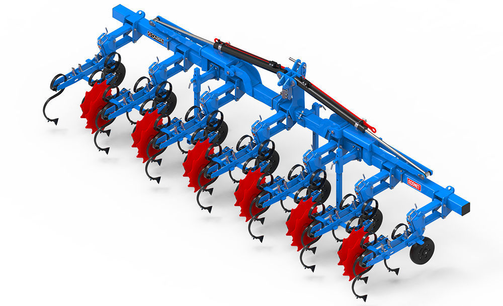 Mounted row crop cultivator - ECONET - CARRE SAS - folding / for vegetables