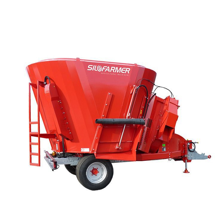 Vertical mixing wagon - TAMBORA - Silofarmer - towed / side discharge ...