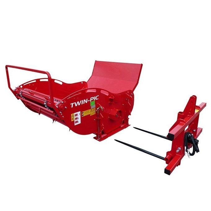 Mounted bale unroller - TWIN-PIC - Silofarmer - feeding / round / with ...