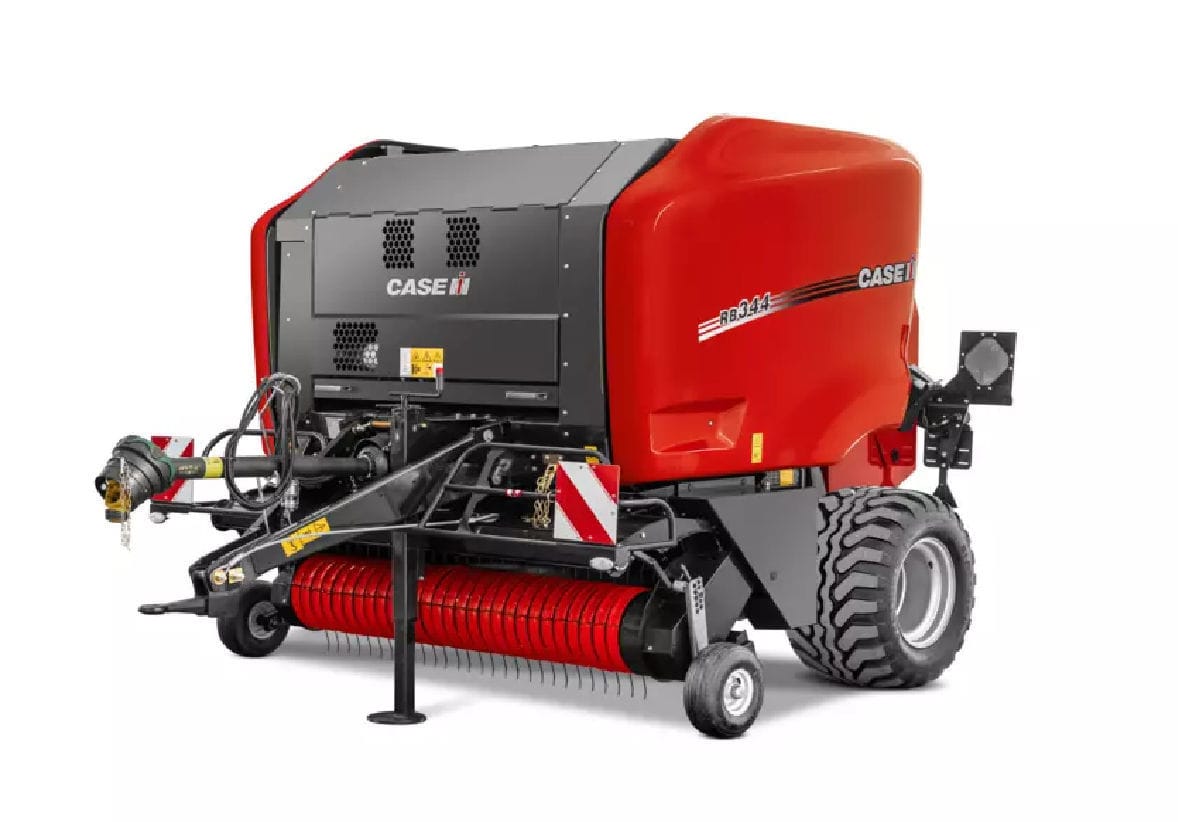 Round baler - RB344 - CASE IH - fixed chamber / silage