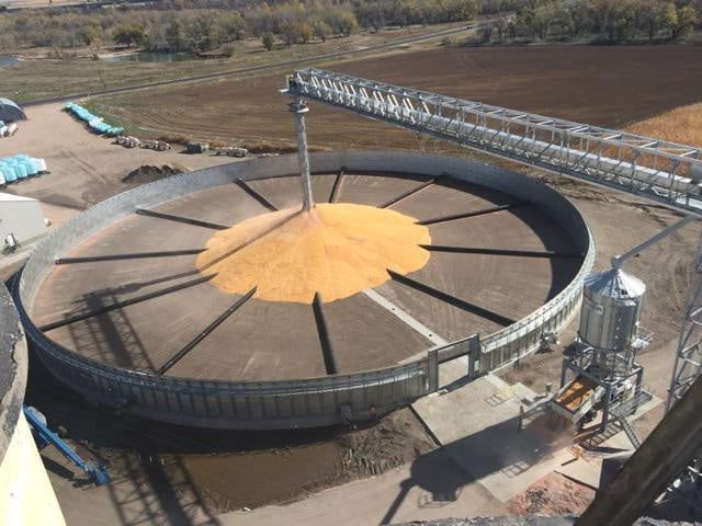 Grain bunker wall - Chief Agri - round / metal