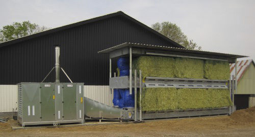 Hay dryer - EDMU 12-1 - Clim.Air.50 s.r.l. - stationary / for round ...