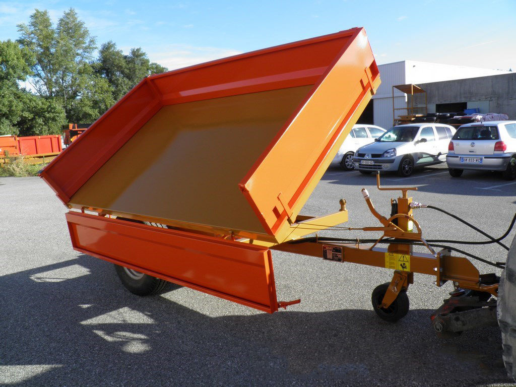Drop-side trailer - GV 20 TRI - Devès - dump / tipping / mounted