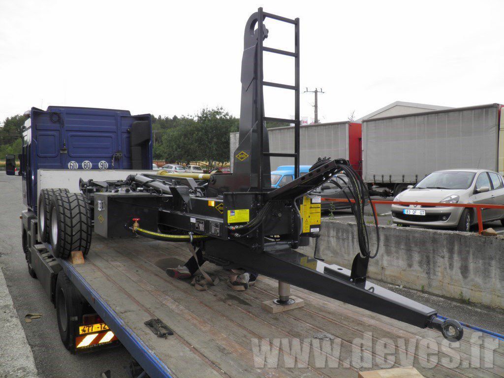 Hook lift trailer - AC 100 - Devès - mounted / 2-axle / agricultural
