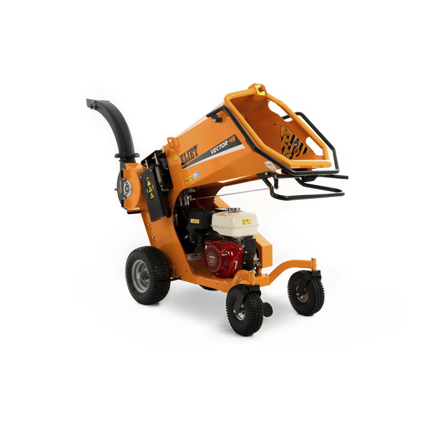 Wheeled wood shredder - Vector 4S PRO - ELIET EUROPE - with combustion ...