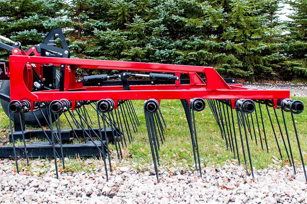 Spring tine harrow - Super 7 - Elmer's Manufacturing Ltd. - folding / towed