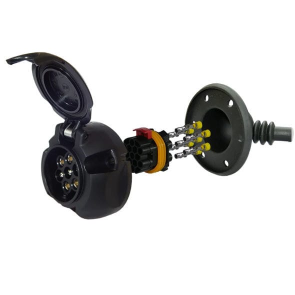 Socket connector - 101371 - ERICH JAEGER GmbH + Co. KG - 7-pole / 12 V ...