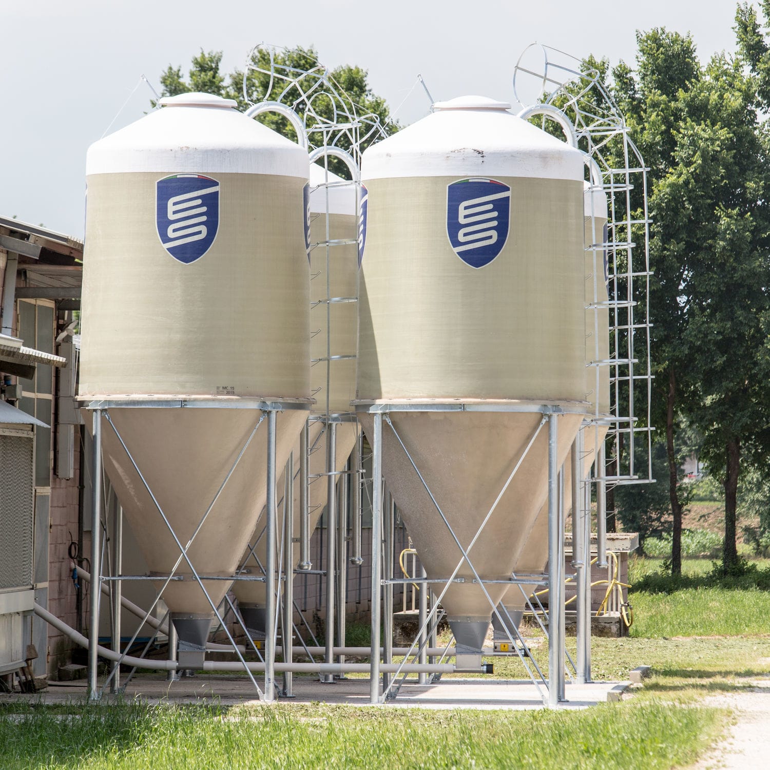 Feed silo - MEP series - EUROSILOS SIRP s.r.l. - fiberglass / cone ...
