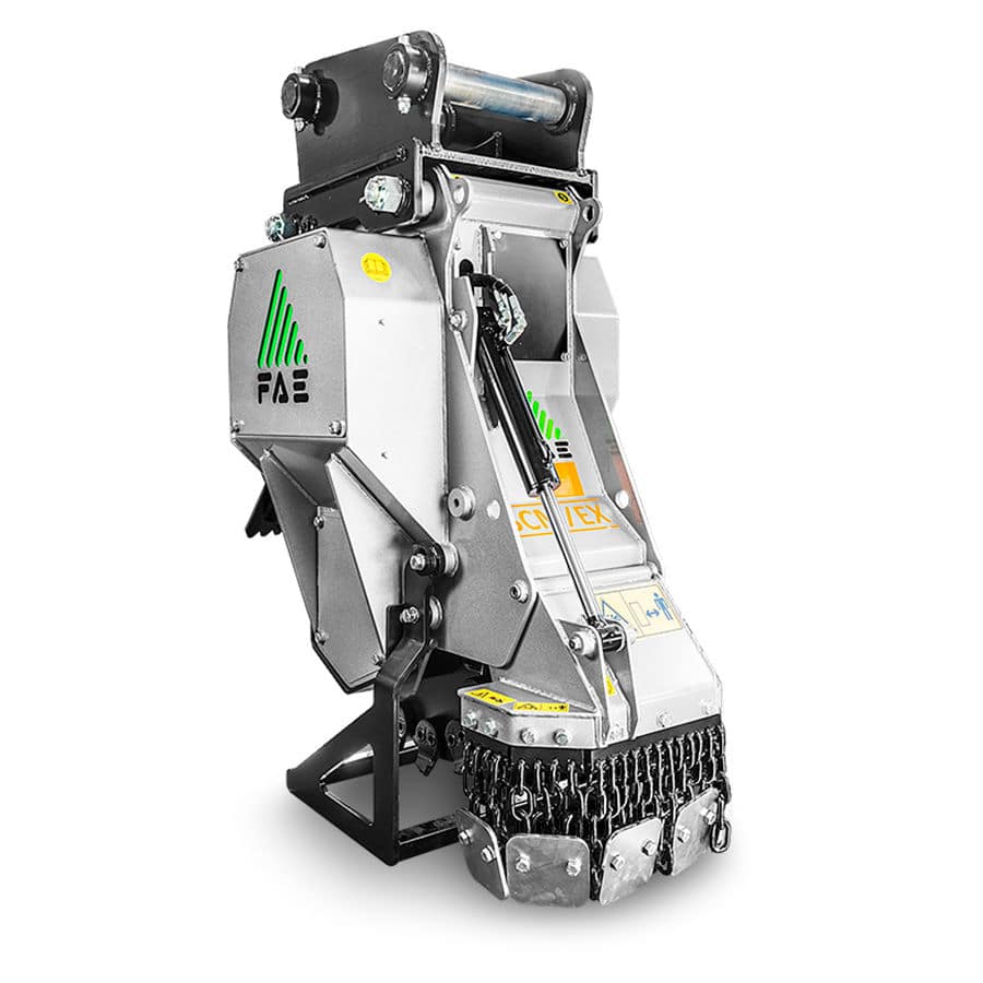 Vertical stump cutter - SCM/EX/VT Series - FAE GROUP S.p.A. - mounted ...