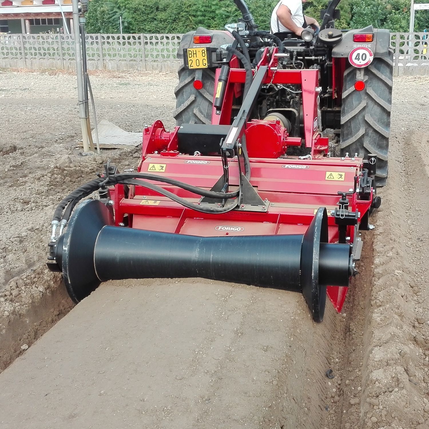 Stone burier with roller - G40 - FORIGO ROTER ITALIA