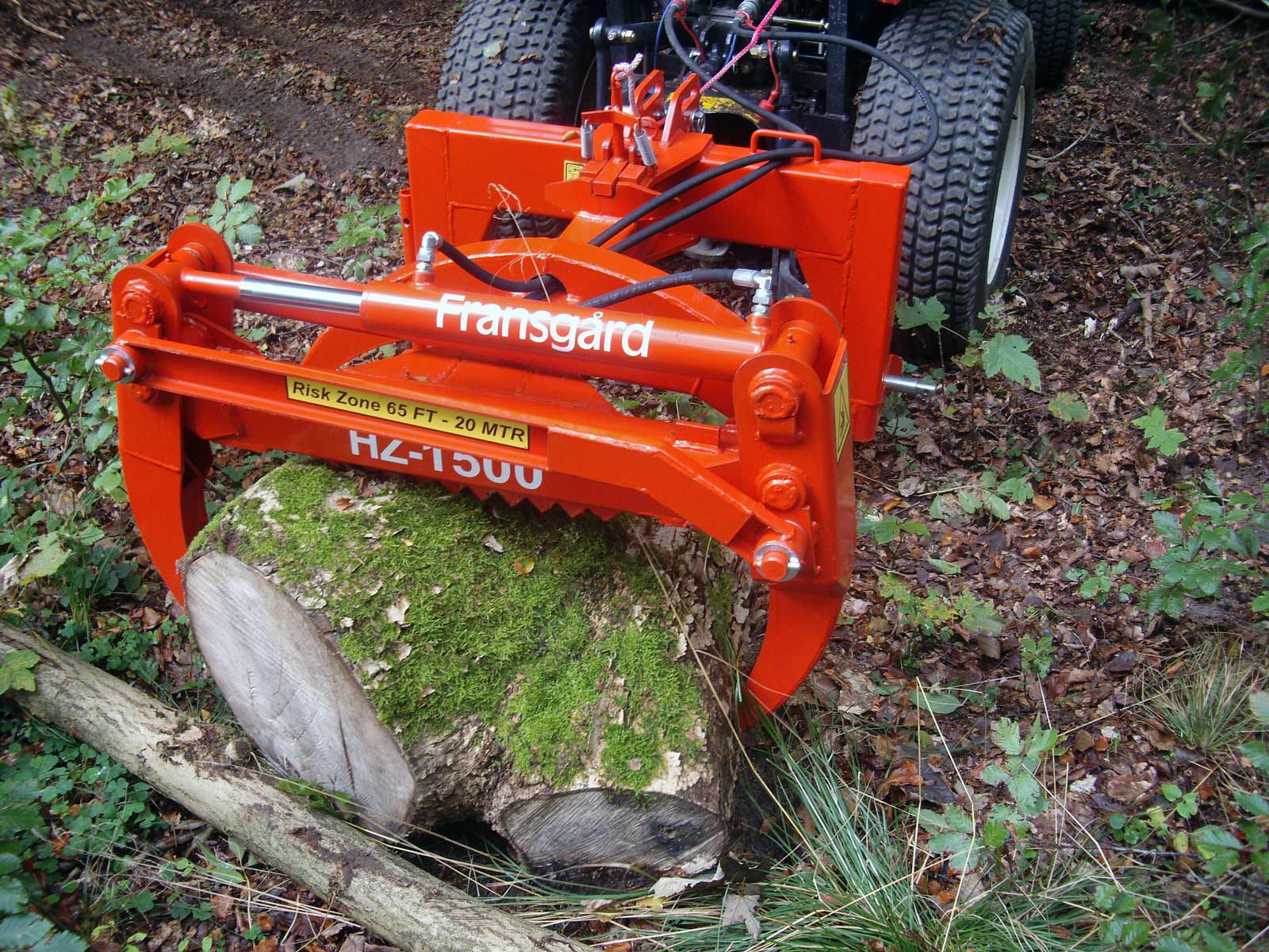 Forestry log grapple - HZ-1500 - FRANSGARD Maskinfabrik A/S - for tractors