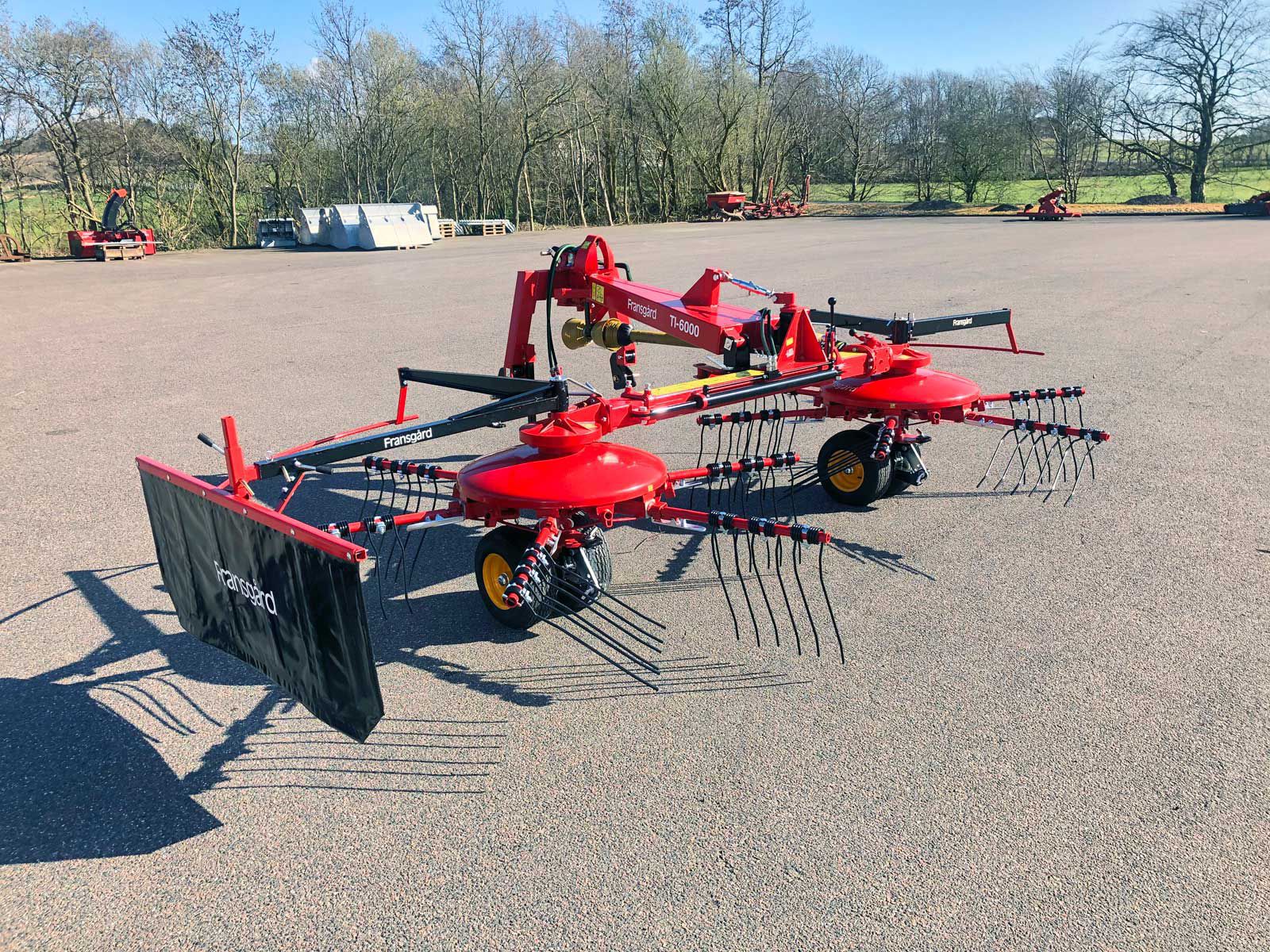 Rotary rake - TI-6000 - FRANSGARD Maskinfabrik A/S - center delivery ...