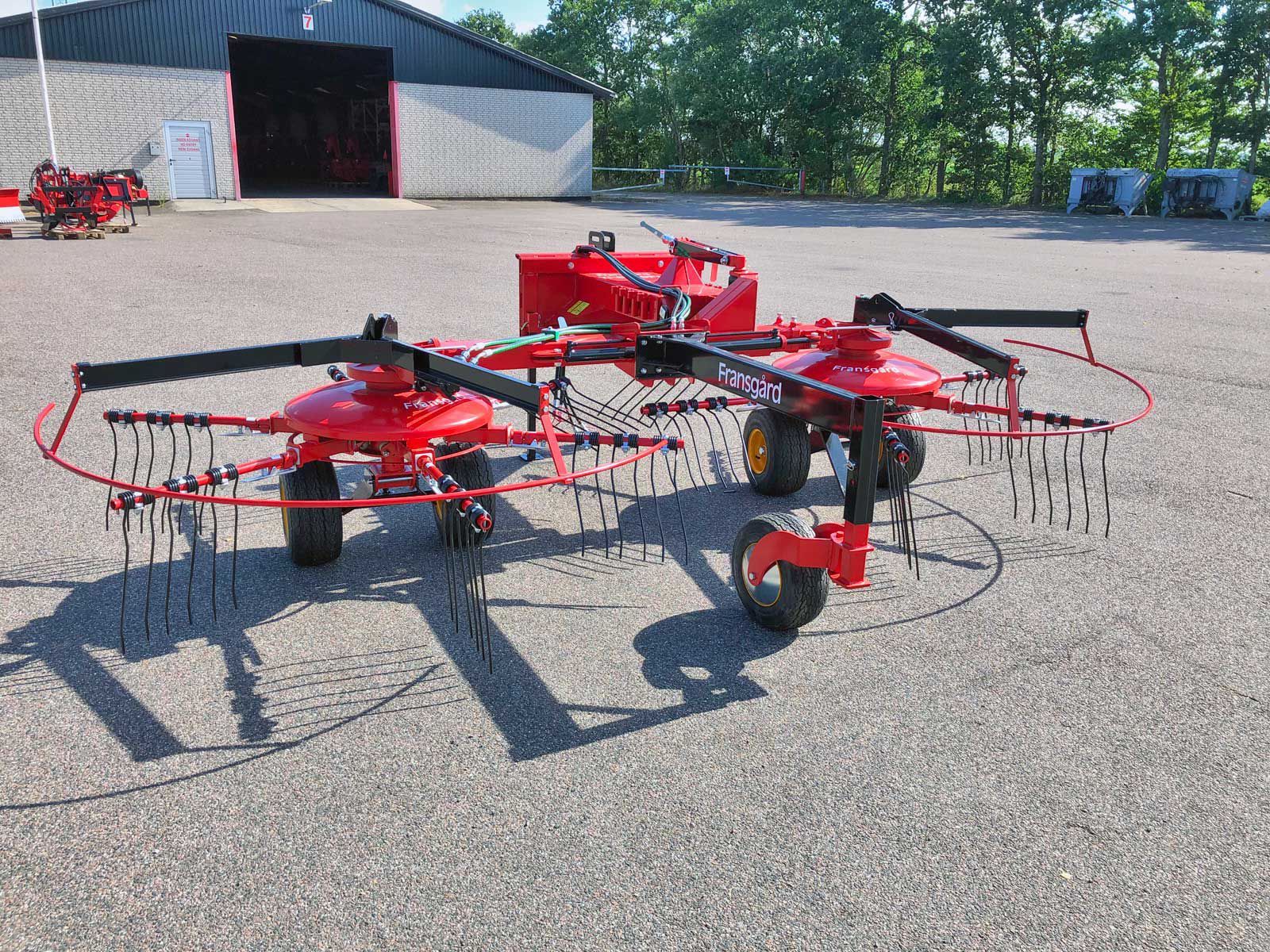 Rotary rake - TI-6000FL - FRANSGARD Maskinfabrik A/S - center delivery ...
