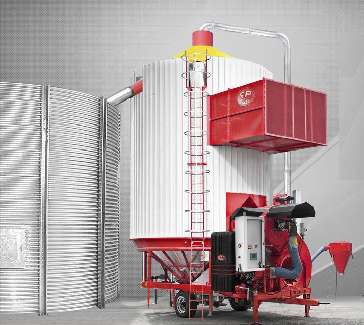 Grain dryer - TWINSKIN series - FRATELLI PEDROTTI SRL - mobile / wheeled