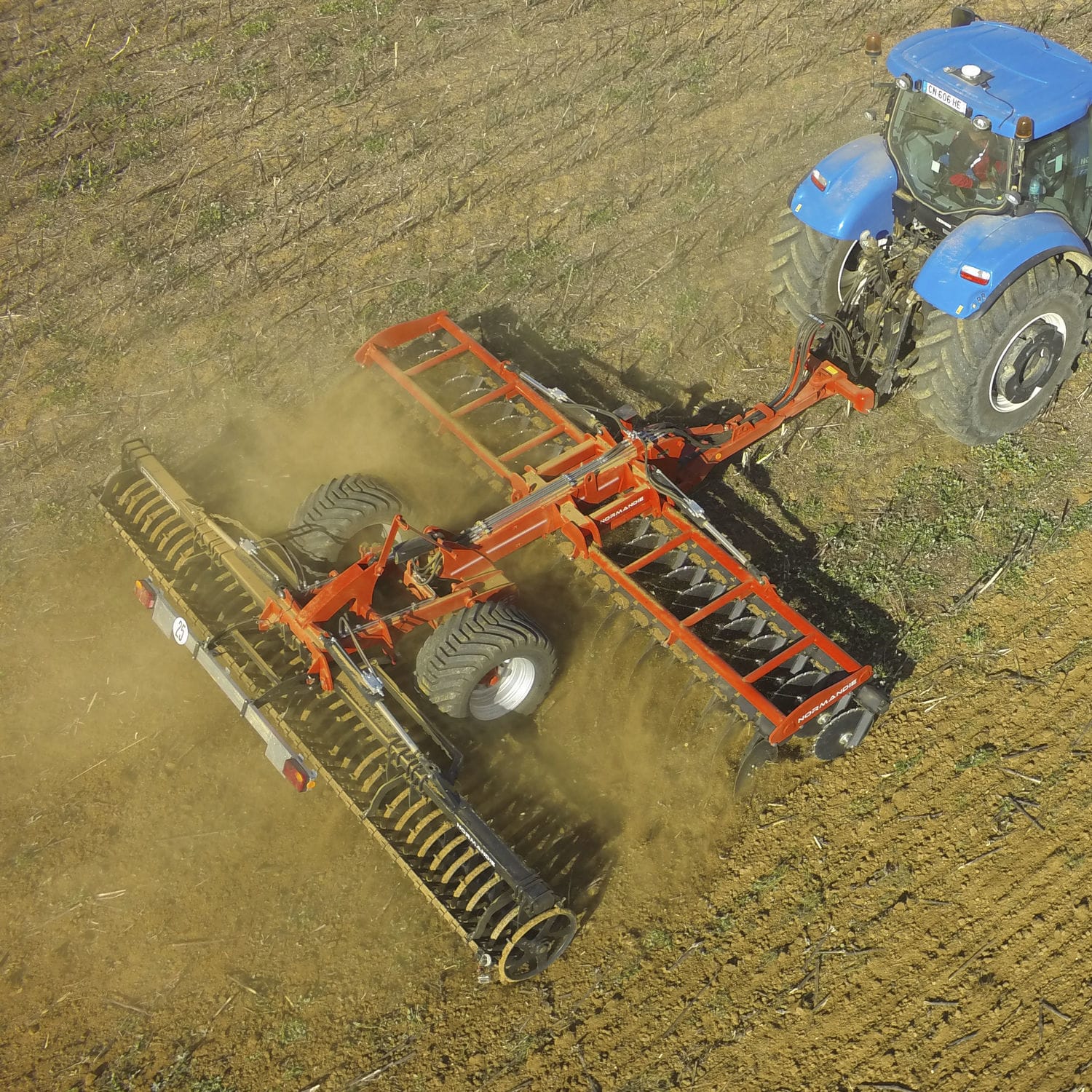 Mounted disc harrow - Normandie series - GREGOIRE BESSON - 2-section ...
