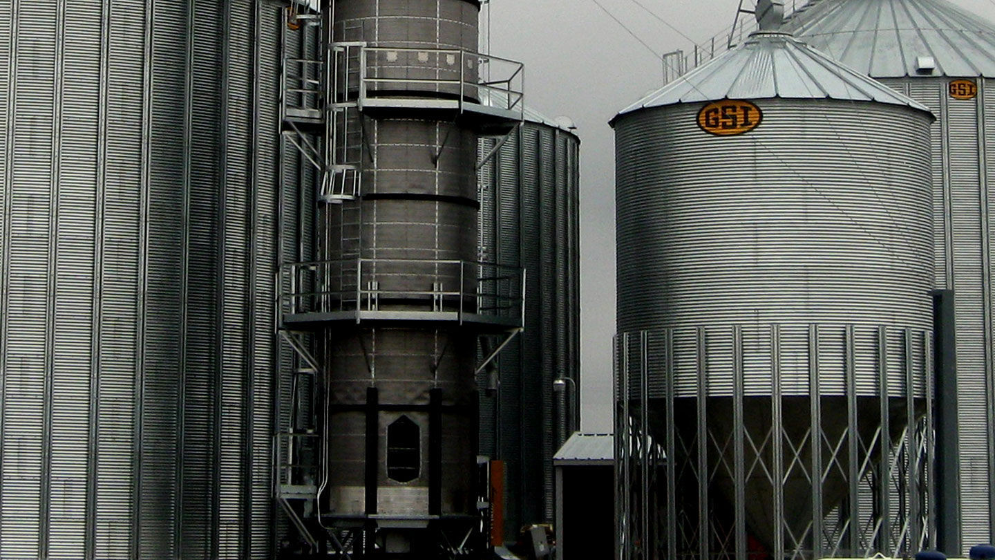 Grain silo - GHT - GSI Group - metal / round / hopper