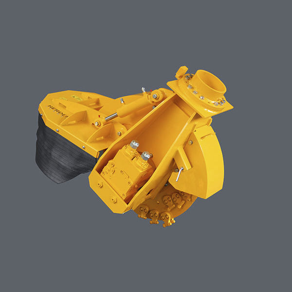 Vertical stump cutter - SCE-800H - Herder B.V. - mounted