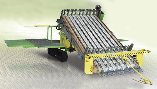 Spinach harvester machine - SLIDE TRAX SMALL - HORTECH Srl - parsley ...