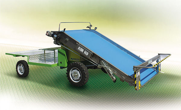 Spinach harvester machine - SLIDE ECO - HORTECH Srl - parsley / baby ...