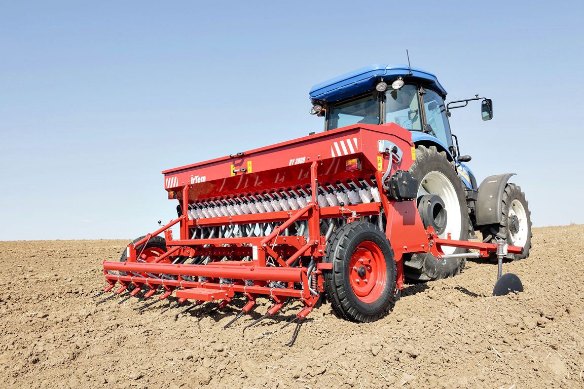 Mechanical seed drill - Irtem Agrimachines - tine / tractor-mounted / 3 ...