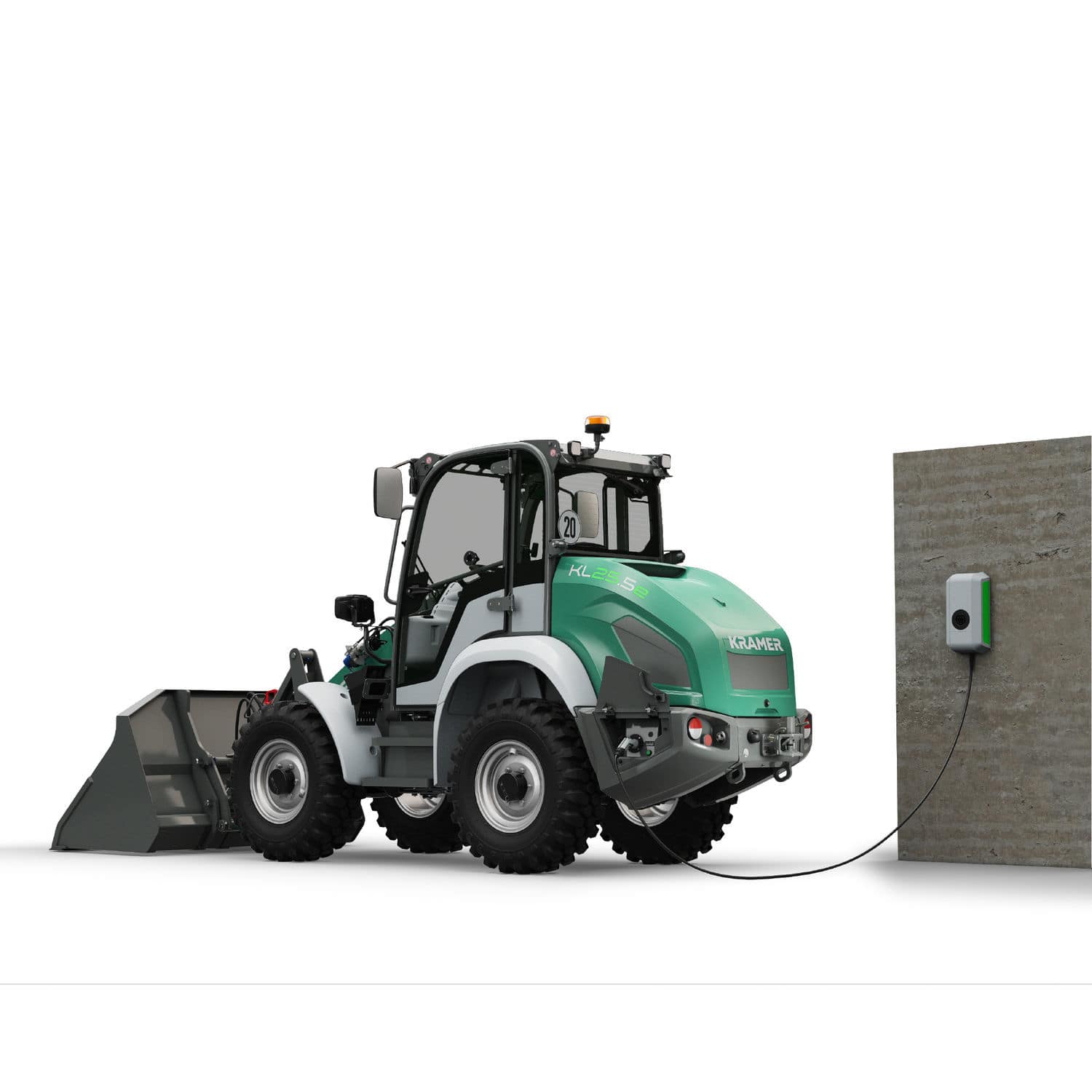 Electric loader - KL25.5E - Kramer-Werke GmbH - rubber-tired / compact