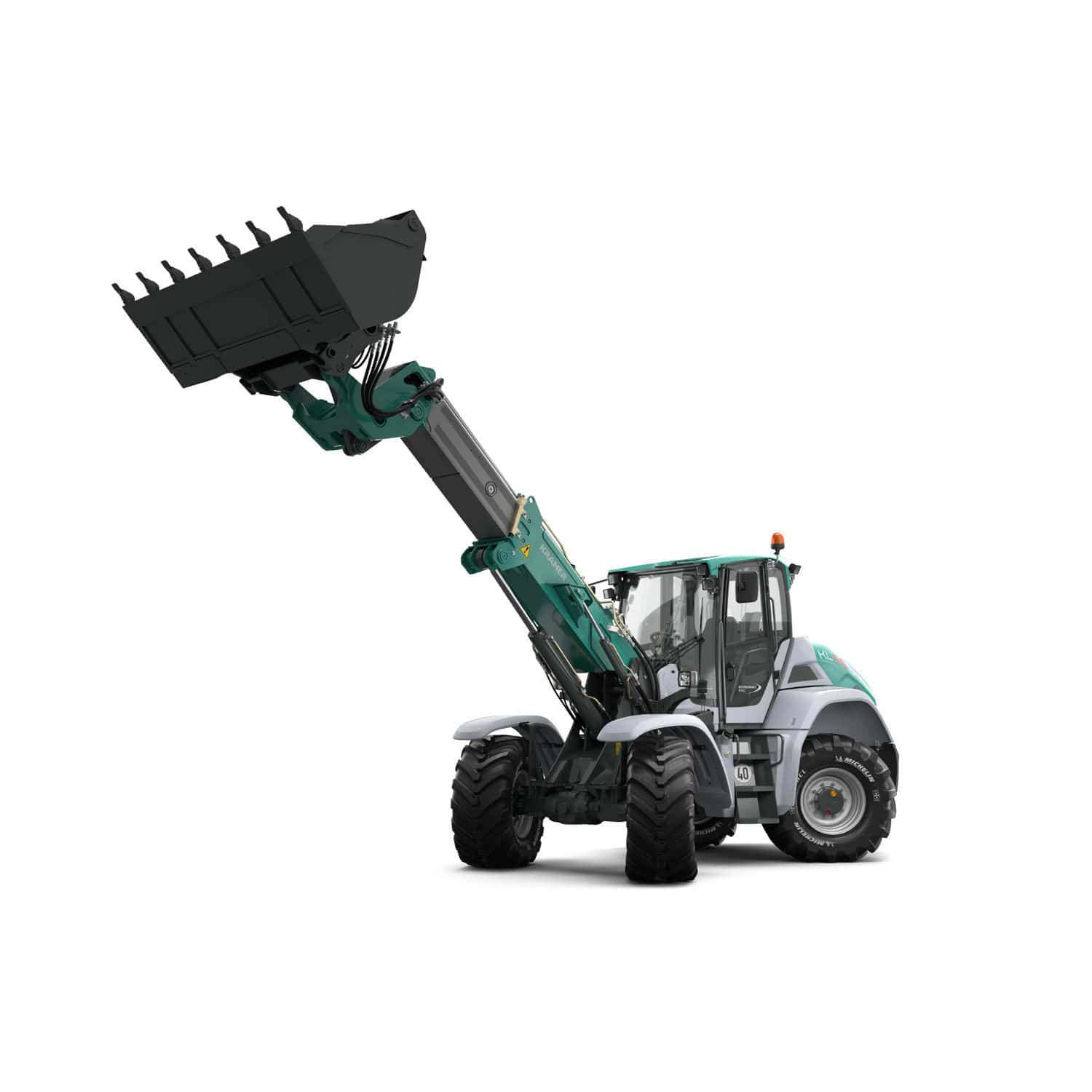 Telescopic loader - KL55.8T - Kramer-Werke GmbH - rubber-tired / with cab