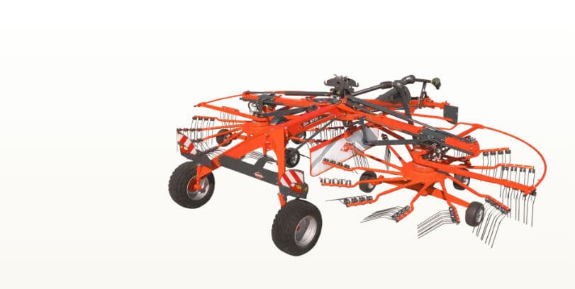 Rotary rake - GA 8131 CL - KUHN S.A. - center delivery / bi-rotor