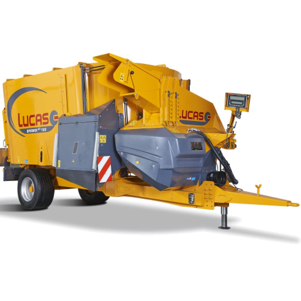 Vertical mixer - Spirmix Jet 16-18 - LUCAS.G - towed / 2-auger / PTO-driven