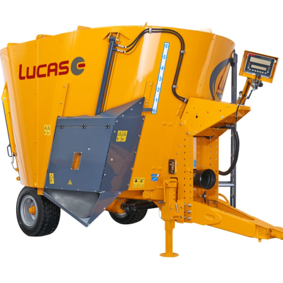 Vertical mixer - Spirmix L 15-17 - LUCAS.G - towed / 2-auger / with ...