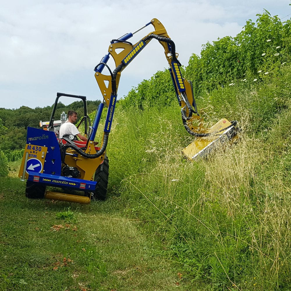 Tractor-mounted reach mower - M430ARC STMX - MAROLIN DECESPUGLIATRICI ...