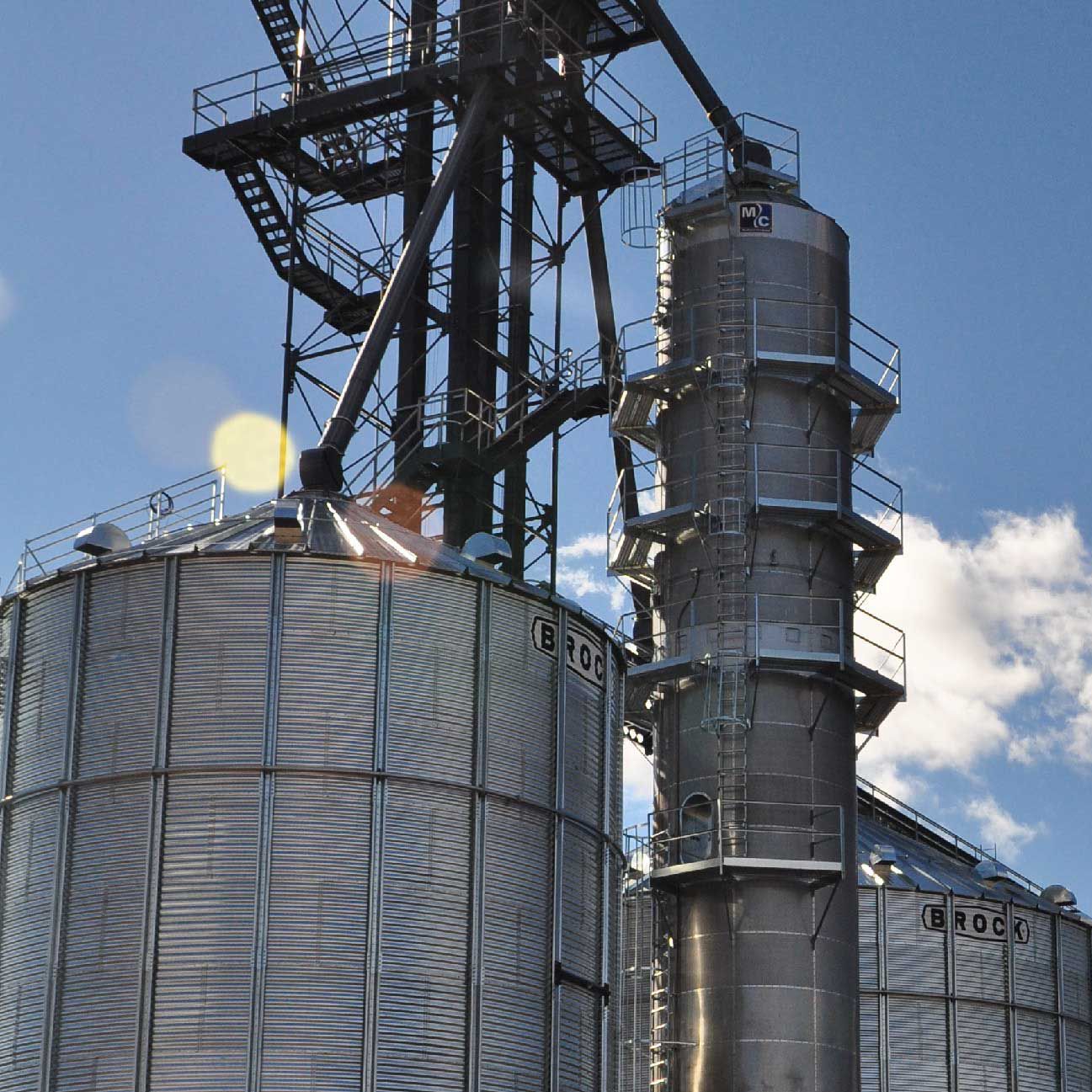 Grain dryer - 10530 - Mathews Company - stationary / tower