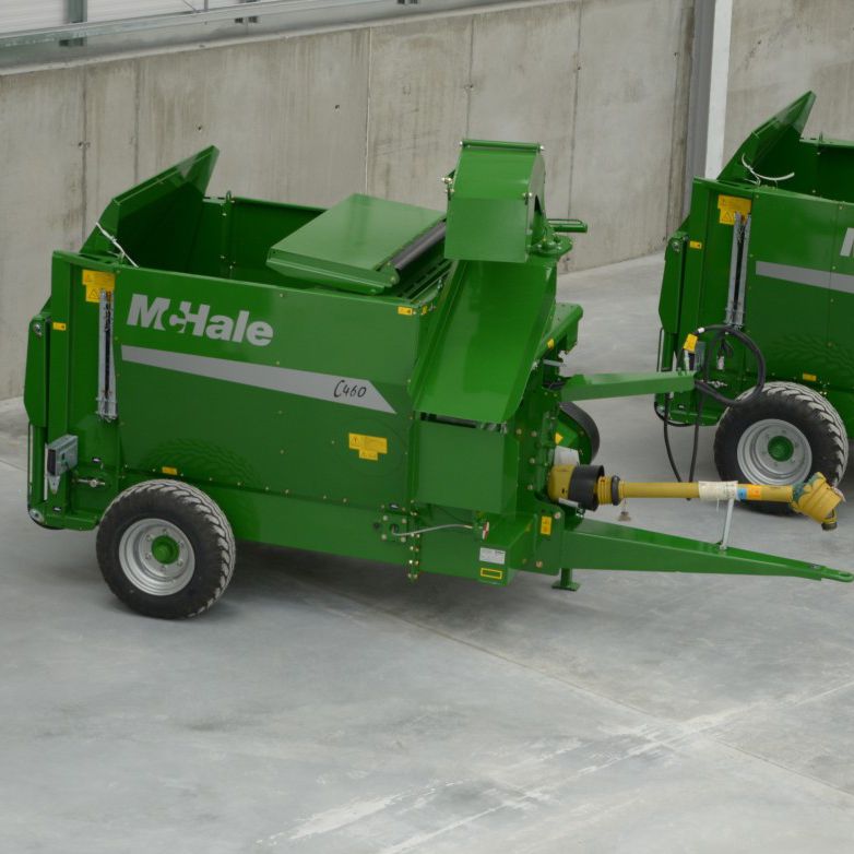 Towed straw blower - C460 - McHale Engineering Ltd. - for round bales ...