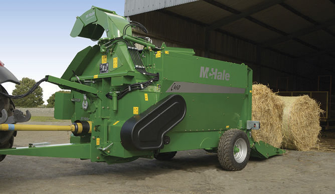 Trailed straw blower - C430 - McHale Engineering Ltd. - for round bales ...