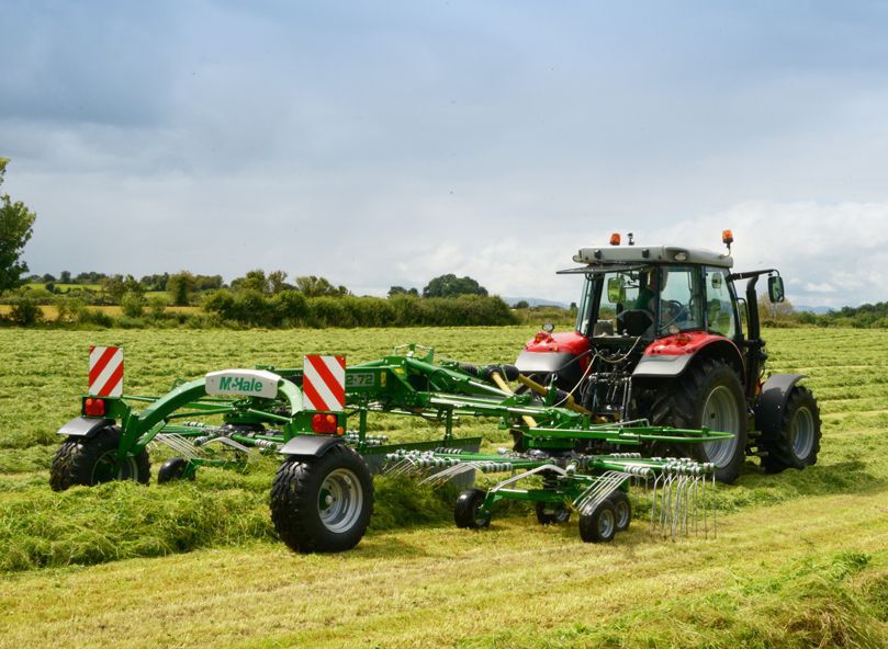 Rotary rake - R 68-78 - McHale Engineering Ltd. - side delivery / bi-rotor