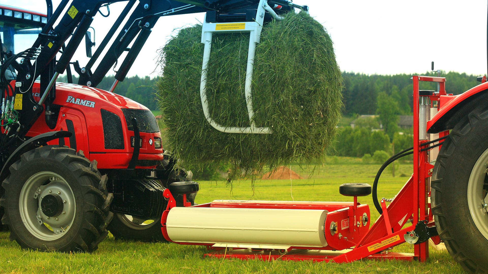 Individual bale wrapper - Z552 - Metal-Fach Sp. z o.o. - round / automatic