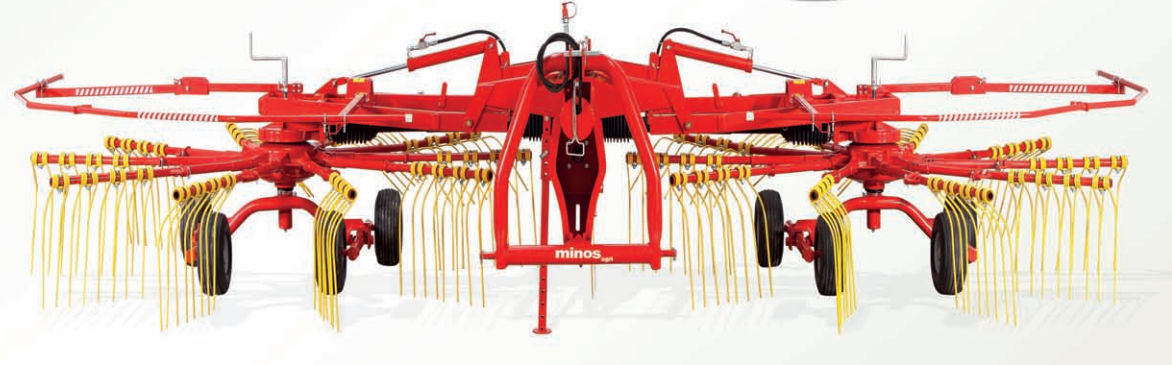 Mounted windrower - T-COT 655 - Minos Agricultural Machinery