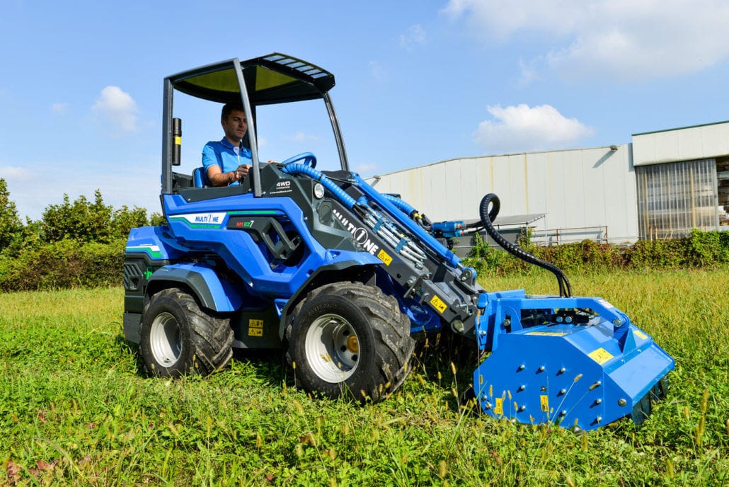 Rubber-tired loader - EZ SERIES - MULTIONE s.r.l. - with cab / mini ...
