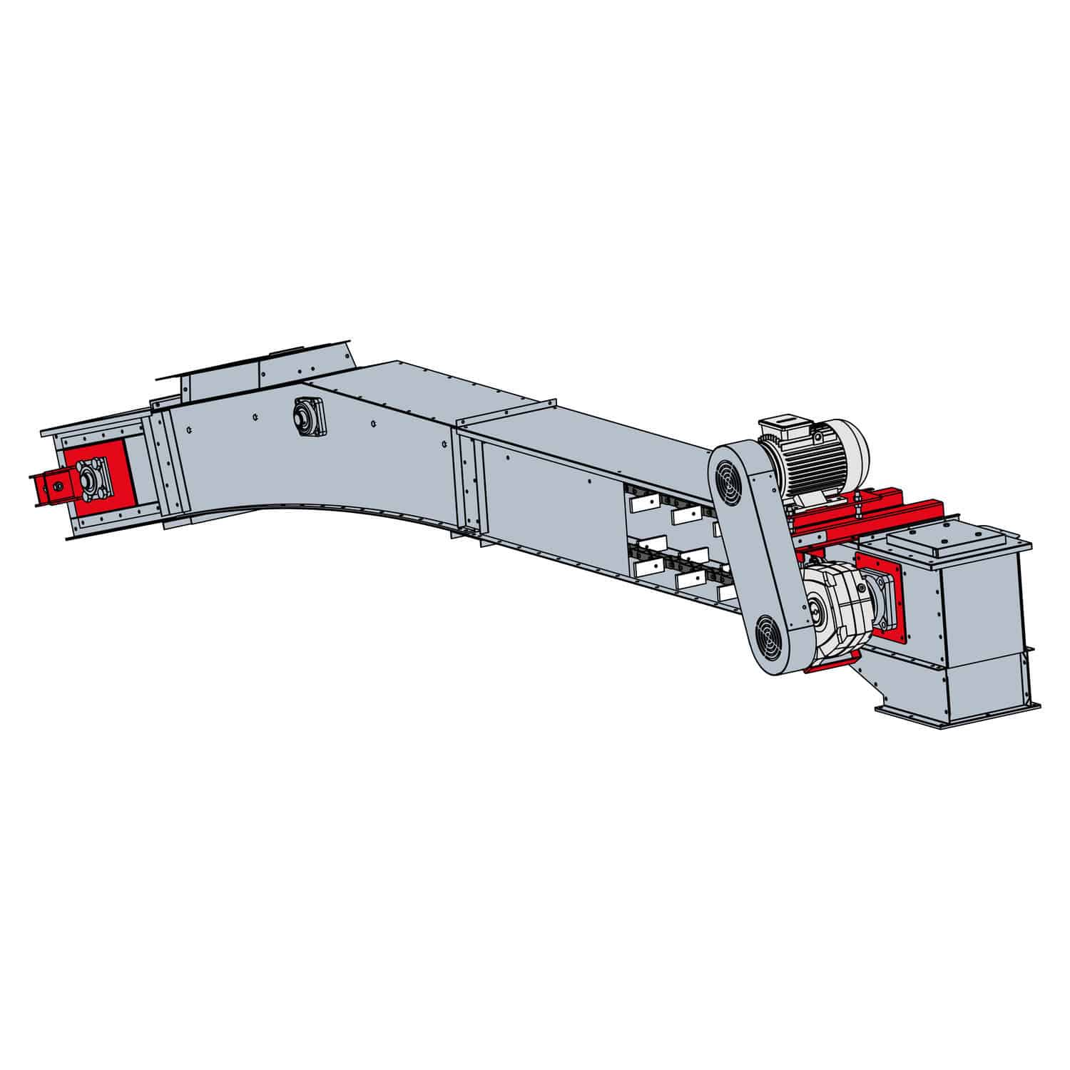 Grain conveyor - EY Series - Mysilo (Siloport) - chain / inclined