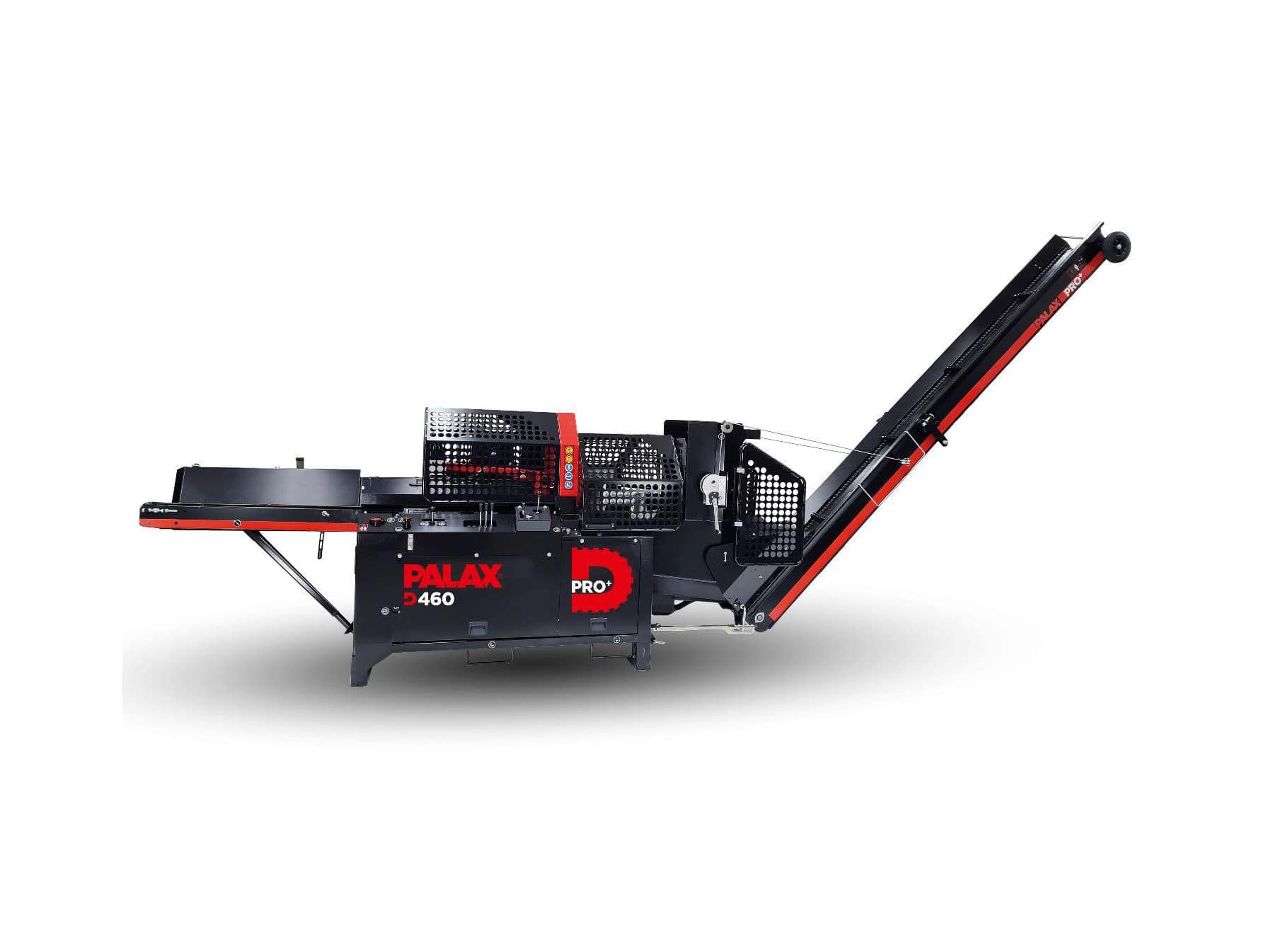 Firewood processor with chainsaw - D460 - PALAX - with belt conveyor / electric