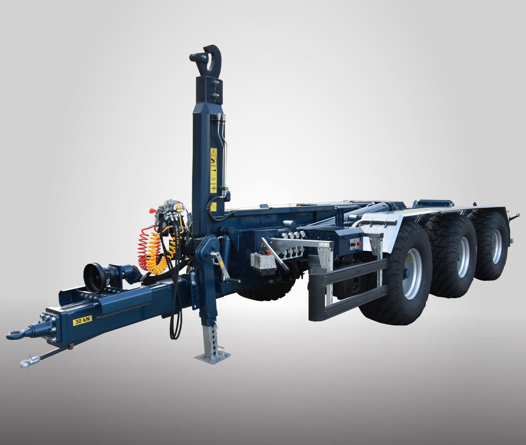 Hook lift trailer - T386 - Pronar Sp. z o.o. - 3-axle / agricultural ...